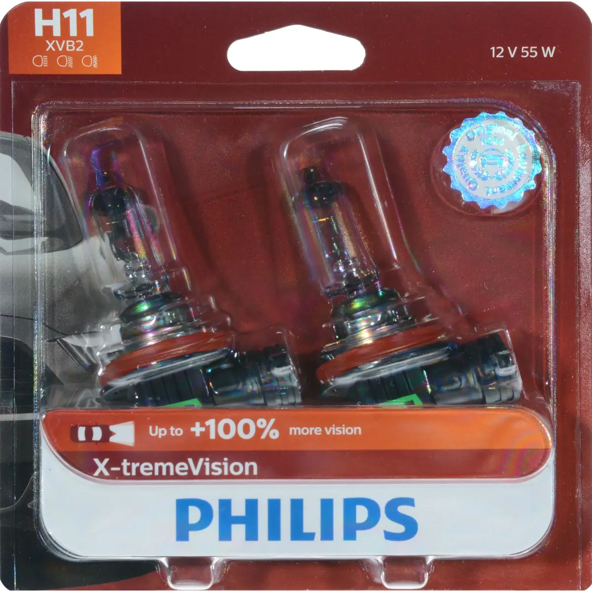 Philips X-tremeVision 12362XVB2 car light bulb H11 55 W Halogen ...