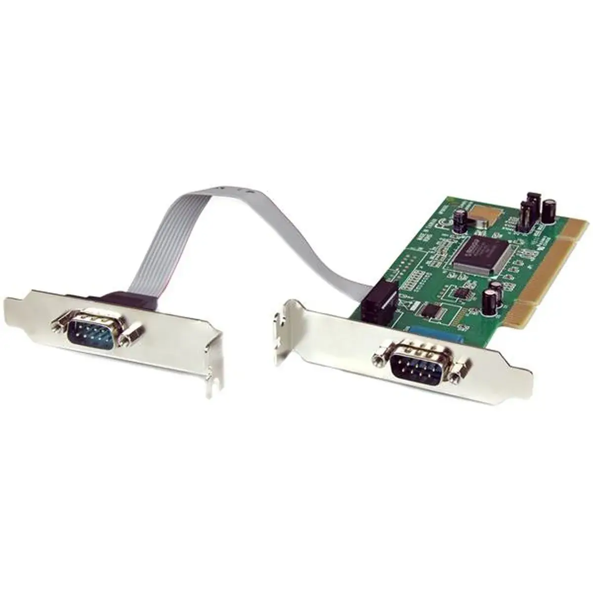 StarTech.com 2 Port PCI Low Profile RS232 Serial Adapter Card with ...